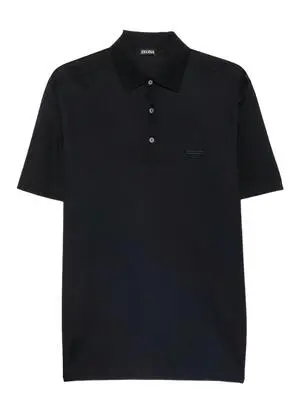 Zegna Short-sleeve Polo Shirt - Blue