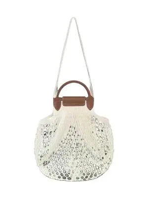 Longchamp Le Pliage Filet L Mesh Bag - Neutrals