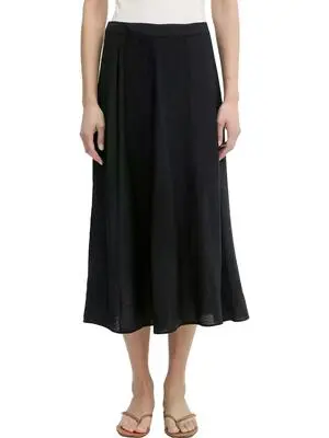 Marc O'polo Seam-detail Midi Skirt - Black
