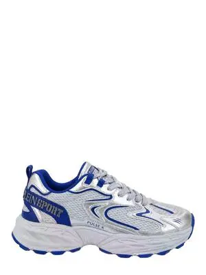 PLEIN SPORT The Pulse X Metallic Sneakers - Grey