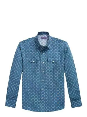 Ralph Lauren Purple Label Relaxed-fit Western Shirt - Blue