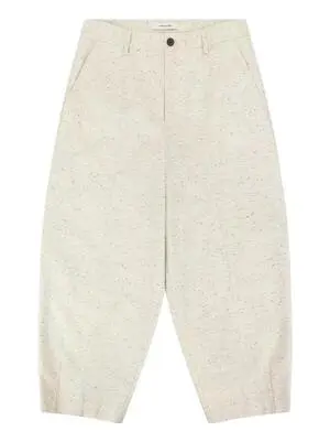 ENTIRE STUDIOS Speckled Carrot Croped Trousers - Neutrals