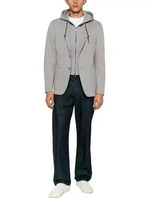 BOSS C-hanry Hooded Single-breasted Jacket - Grey