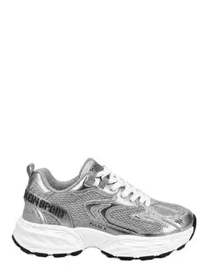 PLEIN SPORT Pulse X Metallic Sneakers Grey