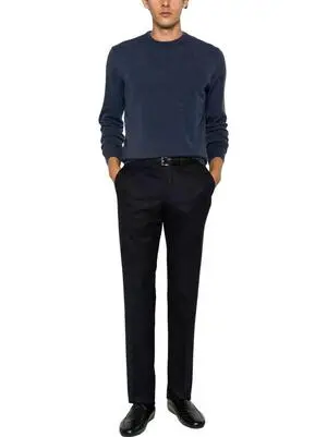 Corneliani Crew-neck Long-sleeve Sweater - Blue