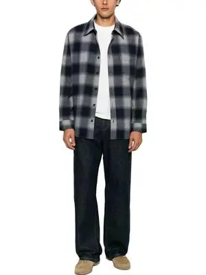 A.p.c. Check-pattern Shirt - Grey