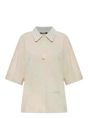 JACQUEMUS Ruban Logo-patch Polo Shirt