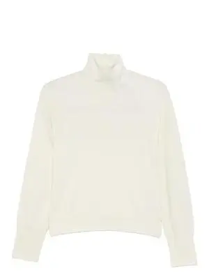 Erika Cavallini Boris Button-back Roll-neck Sweater - Neutrals