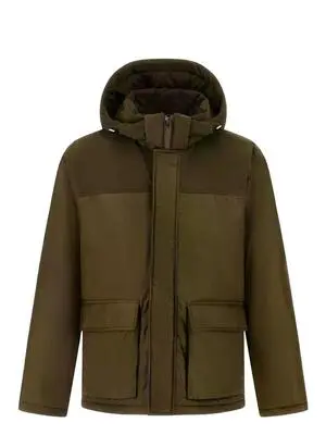 HERNO Panelled Hooded Parka Coat