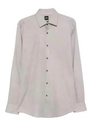 BOSS Hank Long-sleeve Shirt - Grey