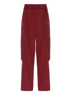 Off-White Logo-embroidered Press-stud Track Pants - Red