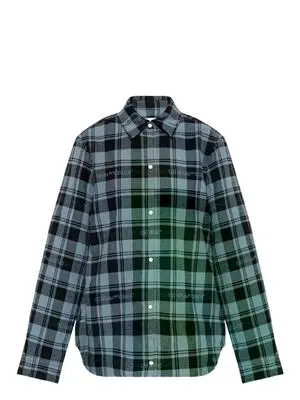 Off-White Checked Shirt - Blue