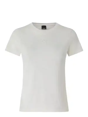 Pinko T-shirt With Love Birds Logo - White
