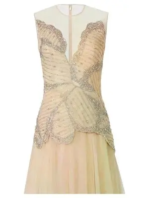 COSTARELLOS Arabella Embellished Gown