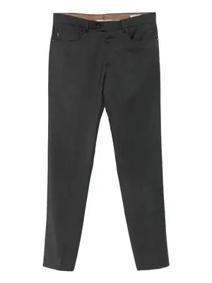 BERWICH Logo-patch Straight-leg Trousers - Grey