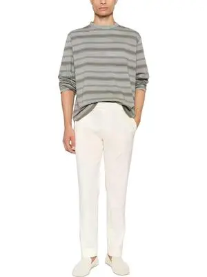 BERWICH Retro Long Pleated Trousers - Neutrals