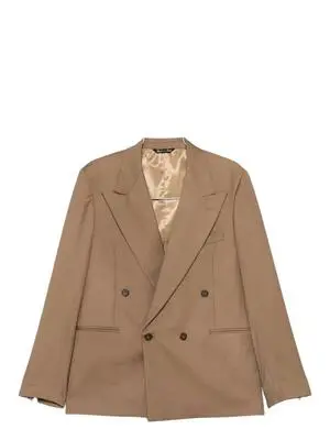 EPOCA Double-breasted Peak-lapel Suit - Neutrals