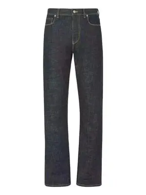 FENDI Logo-patch Contrast-stitch Jeans
