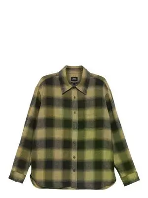 A.p.c. Check-pattern Button-up Shirt - Green