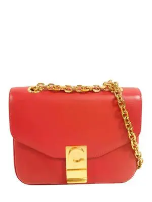 Celine Small C Chain Leather Mini Bag - Red