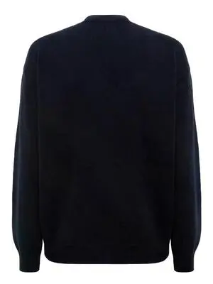 LANEUS Button-fastening Knitted Cardigan Blue