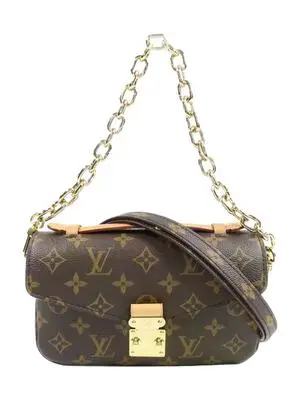 LOUIS VUITTON Pochette Metis Monogram Tote Bag - Brown