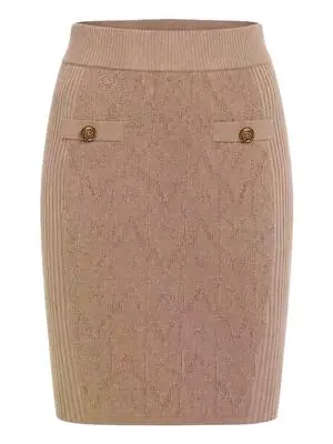 GUESS Hermione Monogram-pattern Midi Skirt