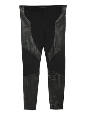 GIVENCHY 2000s Panelled Leather Trousers