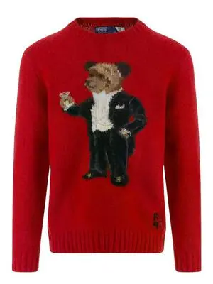 Polo Ralph Lauren Martini Bear Jumper - Red