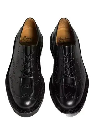 JACQUES SOLOVIERE Boldie Leather Brogues - Black