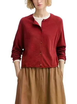 Marc O'polo Raglan-sleeve Button-up Cardigan - Red