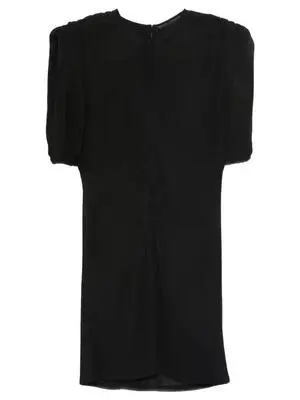 VERSACE 2000s Ruched-sleeve Midi Dress