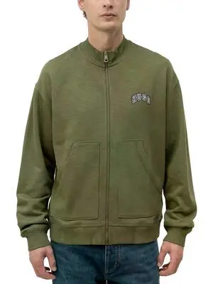 Hugo Logo-patch Zip-up Sweatshirt - Green