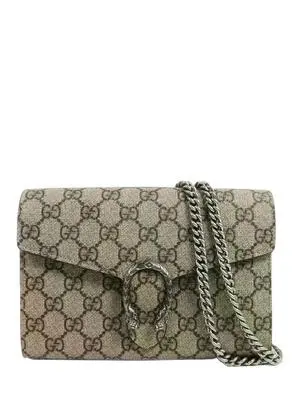 Gucci Dionysus Gg Supreme Shoulder Bag Neutrals