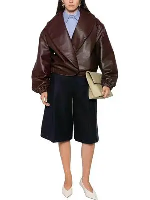 Erika Cavallini Button-fastening Wide-leg Shorts - Blue