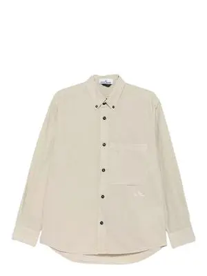 Stone Island Button-down Chest-pocket Shirt - Neutrals
