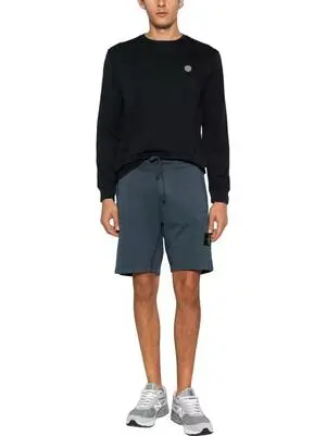 Stone Island Logo-patch Long-sleeve T-shirt - Blue