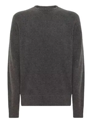 LANEUS Crew-neck Knitted Sweater - Grey