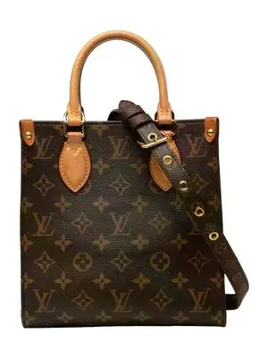 LOUIS VUITTON 2021-2026 Monogram Sac Plat Bb Satchel - Brown