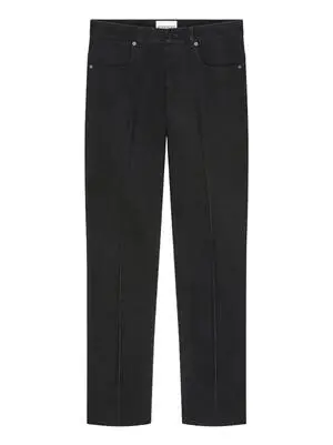 Givenchy Straight Fit Jeans With Crease Effect - Black