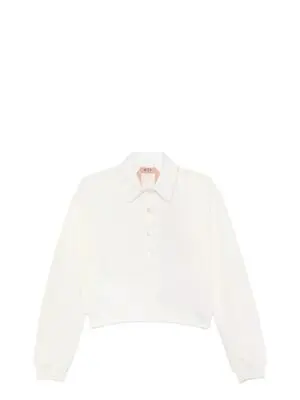 N°21 Lace-collar Sweatshirt White