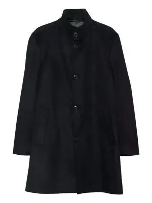 BOSS Hyde Single-breasted Coat - Blue
