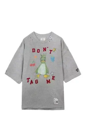 Mihara Yasuhiro Leon Doodle Printed T-shirt - Grey