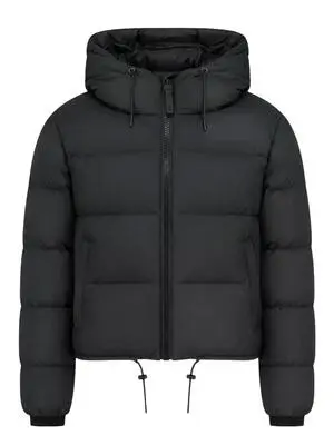Rains Alta Hooded Puffer Jacket - Black