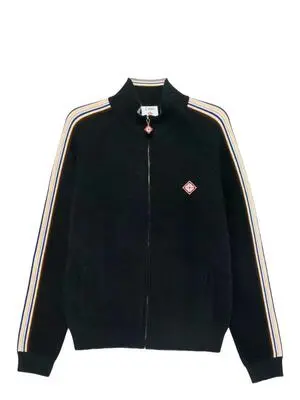CASABLANCA Logo-patch Zip-up Sweater