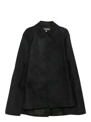 Junya Watanabe Pinstripe-pattern Cape Black