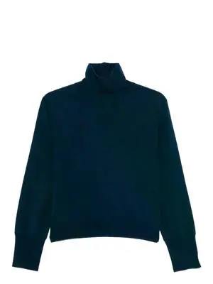 Erika Cavallini Boris Button-back Roll-neck Sweater - Blue