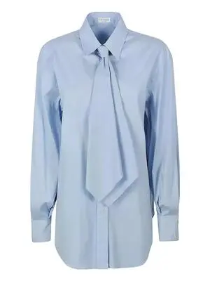 BRUNELLO CUCINELLI Stretch-cotton Poplin Shirt