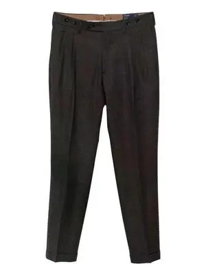 BERWICH Barber Long Pleated Tailored Trousers