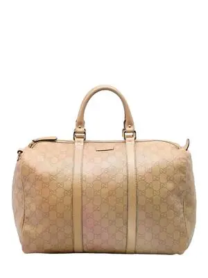 Gucci 2016-2026 Medium Gg Supreme Joy Boston Bag - Brown